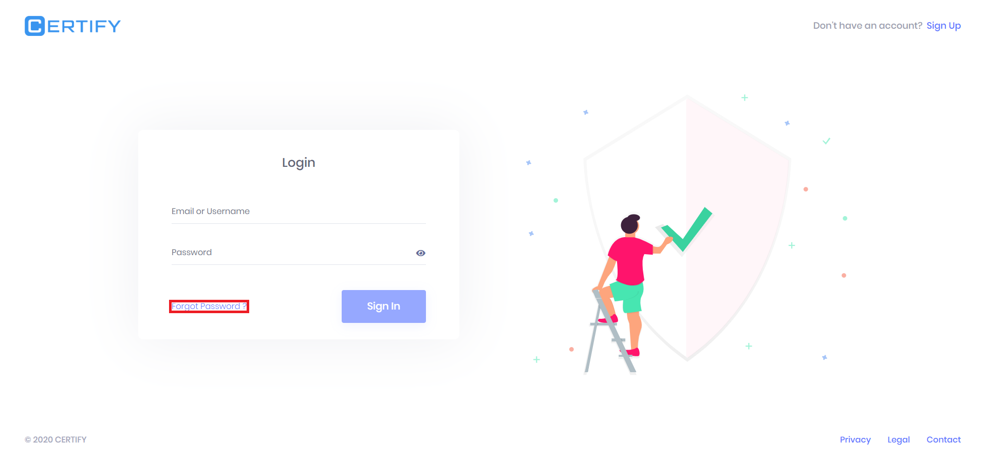 Login – Help Certify – CERTIFY.me