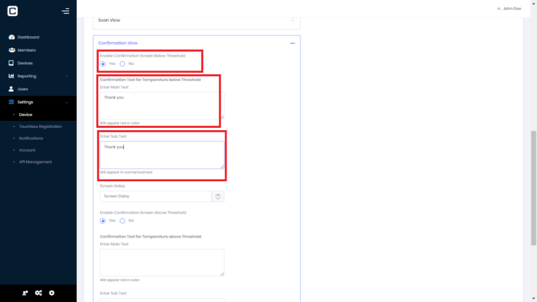 Settings – Help Certify – CERTIFY.me