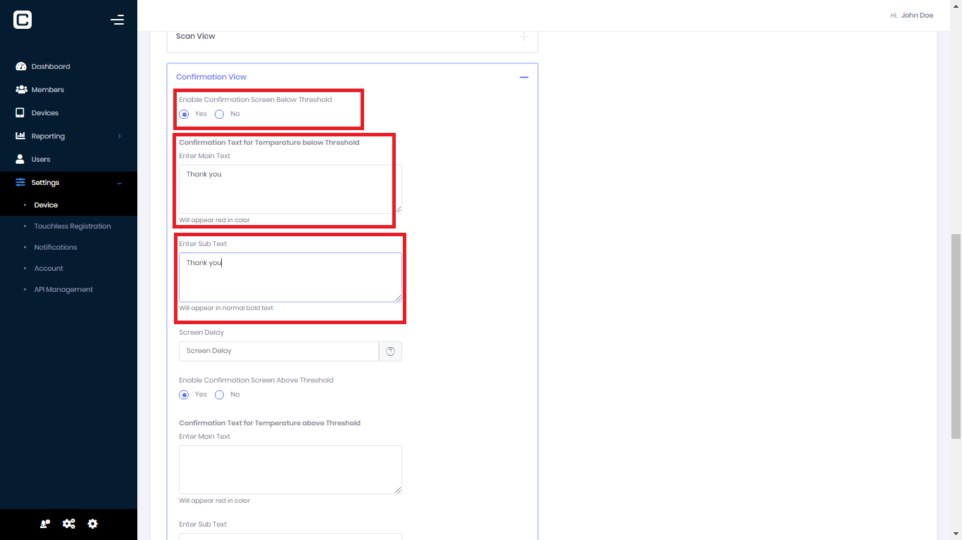 Settings – Help Certify – CERTIFY.me