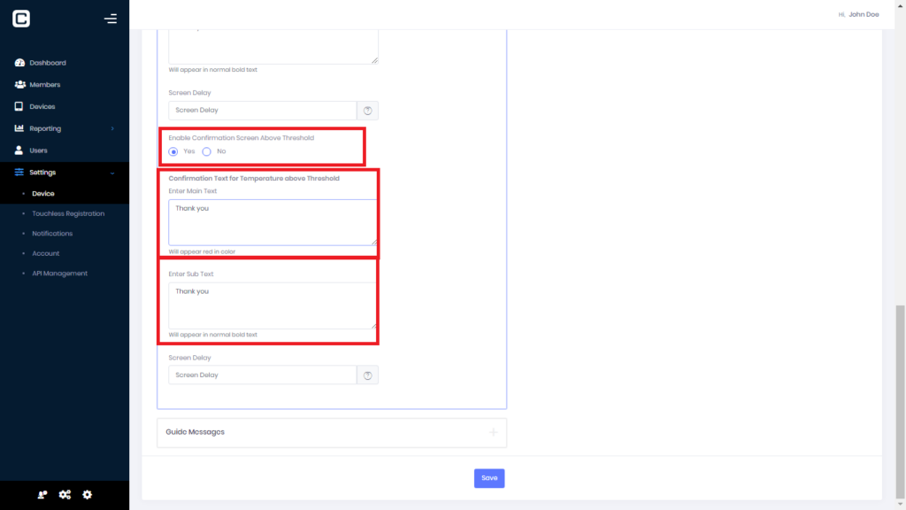 Settings – Help Certify – CERTIFY.me