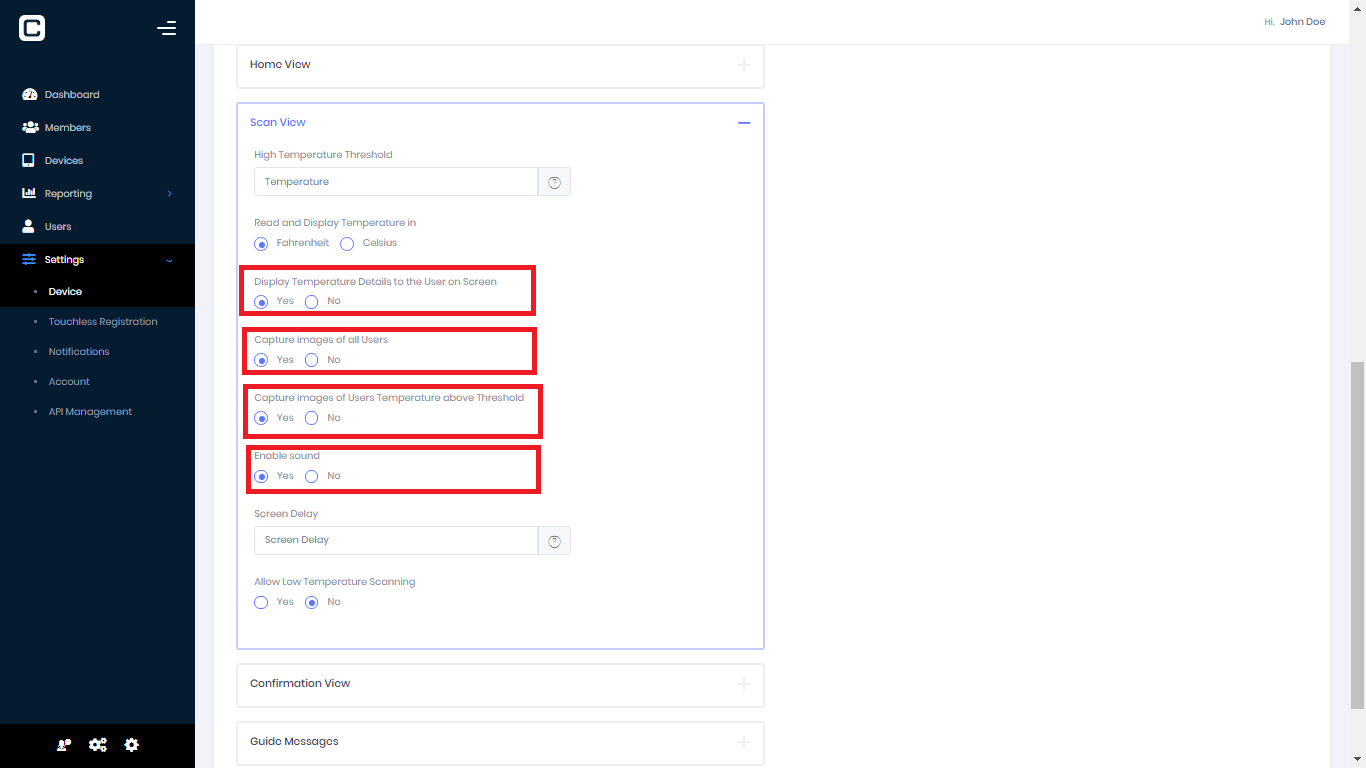 Settings – Help Certify – CERTIFY.me
