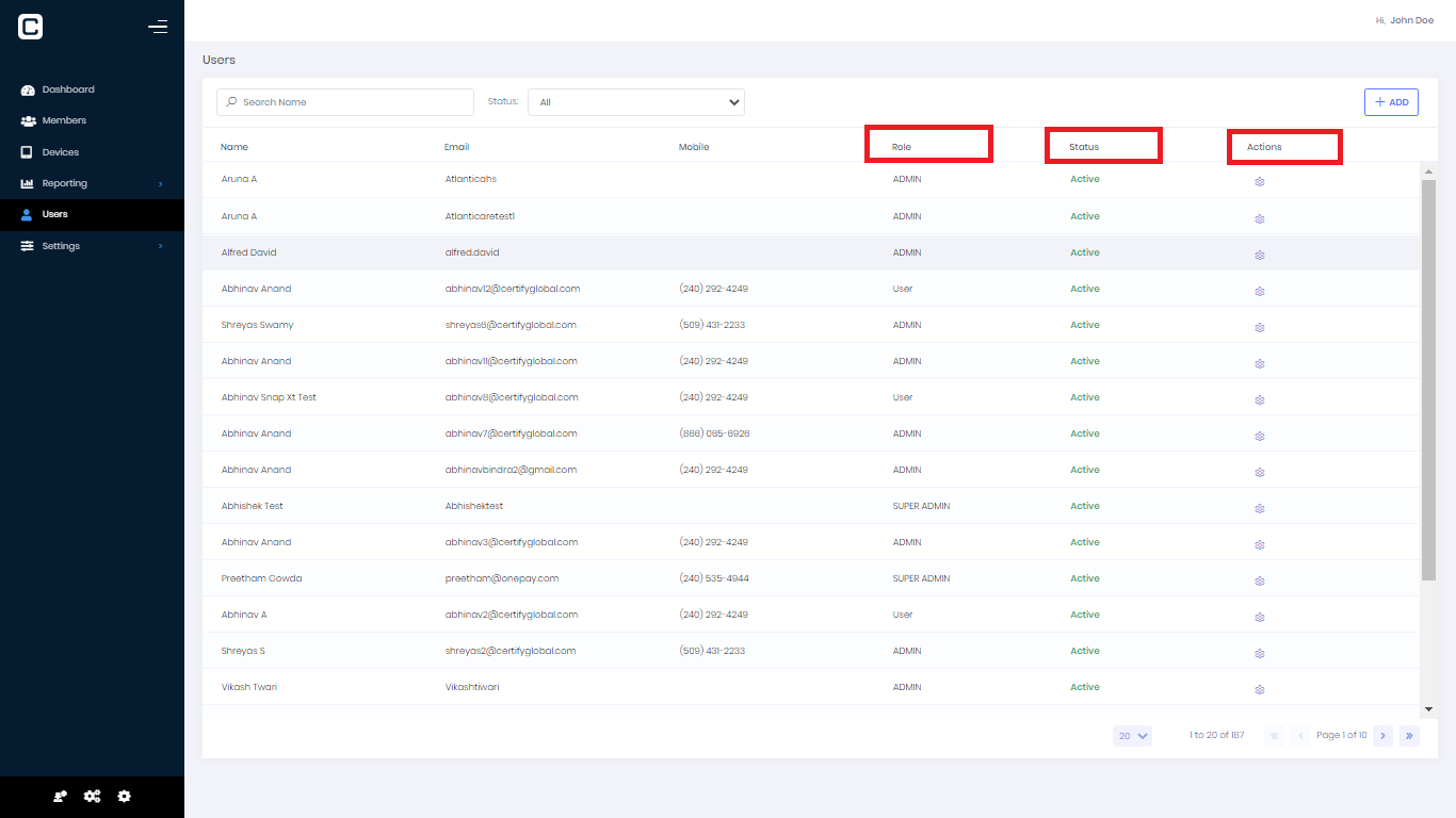 Users – Help Certify – CERTIFY.me