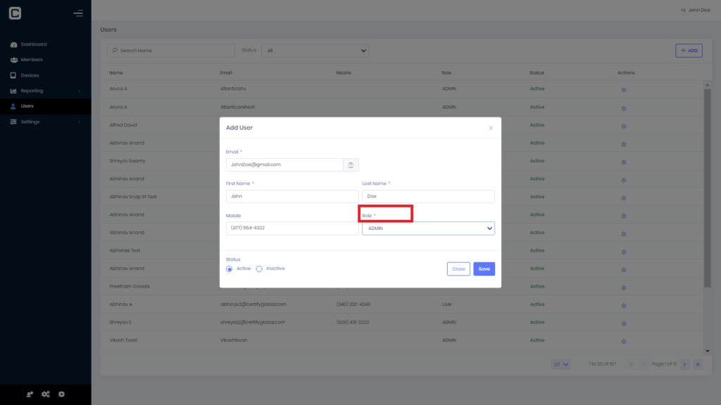 Users – Help Certify – CERTIFY.me